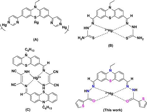 Types Of Phenothiazine Based Fluorescent Probes For Hg²⁺ Ions