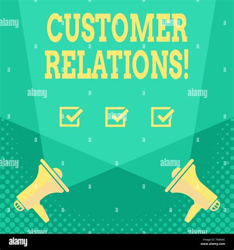 Handwriting Text Customer Relations Conceptual Photo Approach To Analysisage A Company S Is