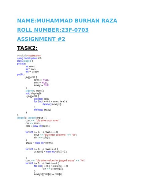 muhammad burhan raza 23f 0703 assignment 2 pdf namespace