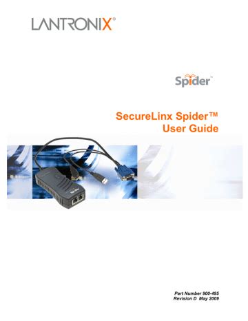 Lantronix SecureLinx Spider User Guide Manualzz