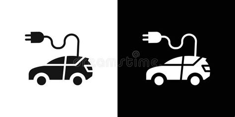 Electric Vehicle Icon Flat Fill Set Collection Stock Illustration Illustration Of Arrow