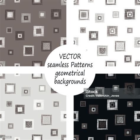 기하학적 인물 형태와 기하학적 패턴 원활한 벡터 회색의 집합입니다 손으로 파스텔 끝 없는 배경 질감된 기하학적 그림 그려 그래픽 벡터 일러스트 레이 션 가리키기에 대한 스톡