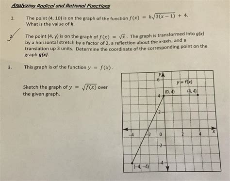 Solved 1 The Point 410 Is On The Graph Of The Function