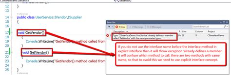 C Explicit Interface And Implicit Interface In C With Example