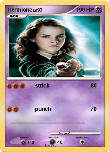 Pokémon Hermione 123 123 Strick My Pokemon Card