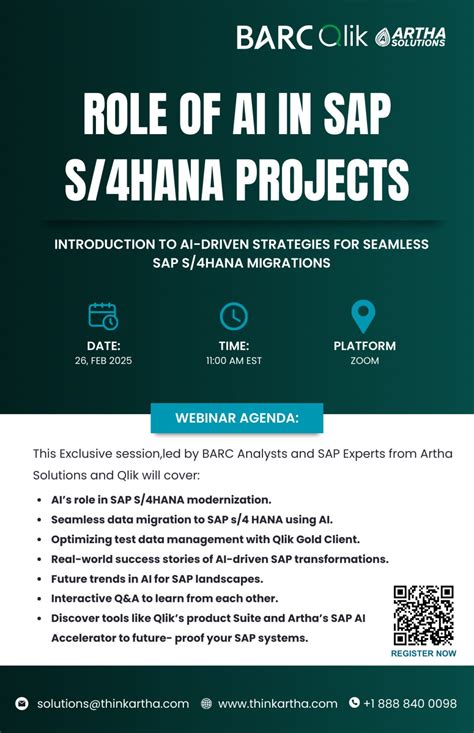 Sap Artificialintelligence S4hana Datamanagement Qlik Artha Solutions