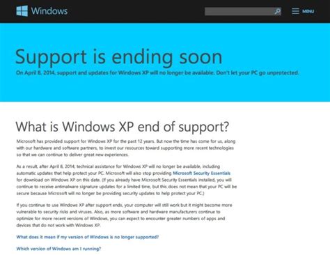 Windows Xp End Of Support Pop Up Message · Share Your Repair