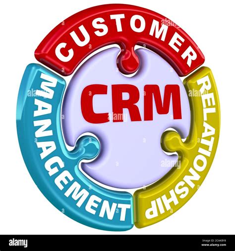 Crm Label The Inscription Crm Customer Relationship Management On