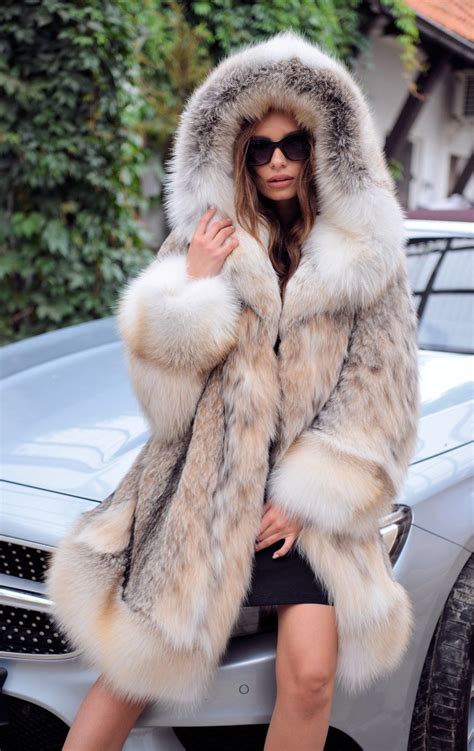 New 2019 Lynx Fur Coat Hood Fox Class Russian Sable Jacket Mink