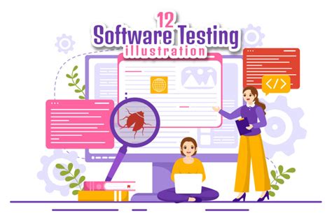 12 Software Testing Vector Illustration By Denayunethj Thehungryjpeg