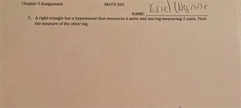 solved chapter 3 assignment math 302 eriel wynne name 5 a