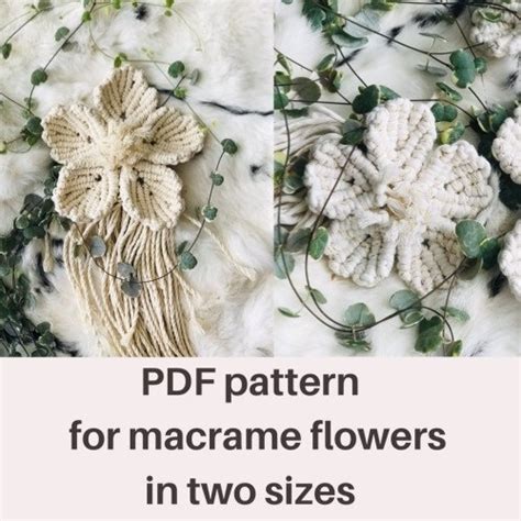 macrame lace beginner pattern tutorial pdf pattern step by etsy