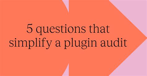 5 Questions That Simplify A Plugin Audit — Raptive