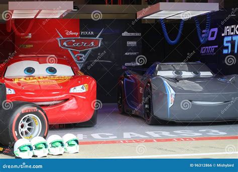 Jackson Storm And Lightning Mcqueen Editorial Image 96312866