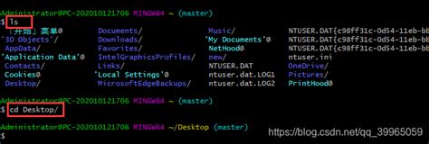 Gitbash使用（二）——一些命令git Bash Cd Csdn博客