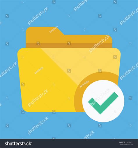 Vector Select Folder Icon Stock Vector Royalty Free 180560711