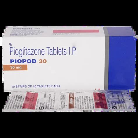 Piopod 30mg Tablet View Usage Side Effects Price And Subtitute Egmedi