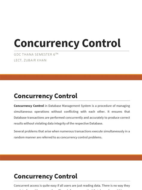 Chapter 03 Dba Concurency Control Pdf Database Transaction Data