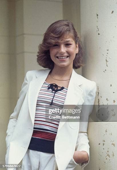 American Actress Tatum Oneal Aged 14 Pictured During A Visit To