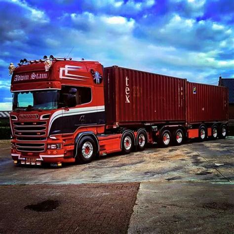 Scania R520 Adwin Stam Container Truck Train Truck Old Lorries