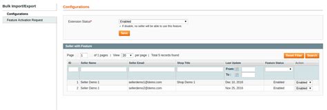 Magento Marketplace Bulk Import Export Extension User Manual