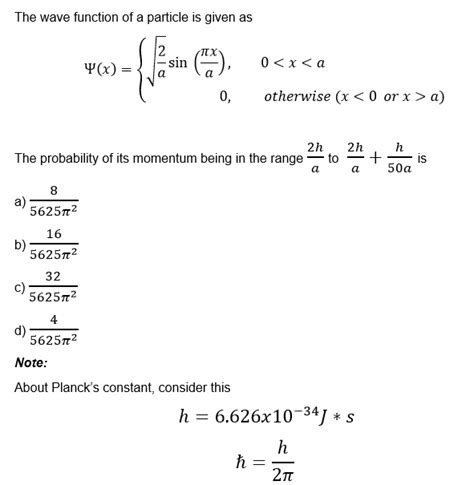 Solved The wave function of a particle is given as πχ sin Chegg