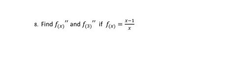 Solved 7 Find The Derivative Of The Function Using The