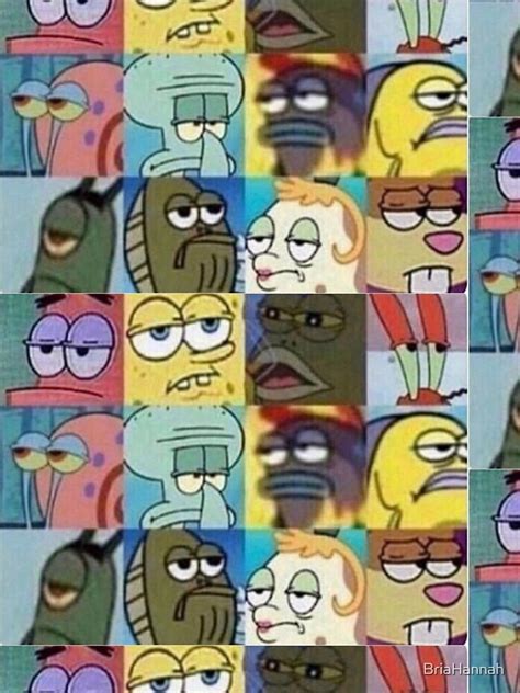 Meh Spongebob Meme Collage Iphone Case For Sale By Briahannah Redbubble