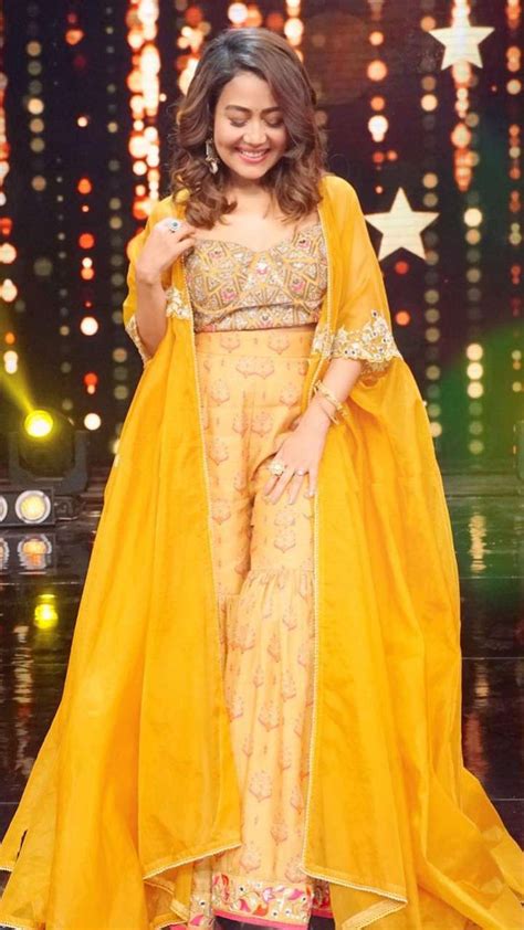 Neha Kakkar Looks So Adorable In Indo Western Outfits