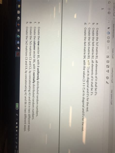 Solved Scripts 1pd Data 1 Pdf 3 A Create The 7x7