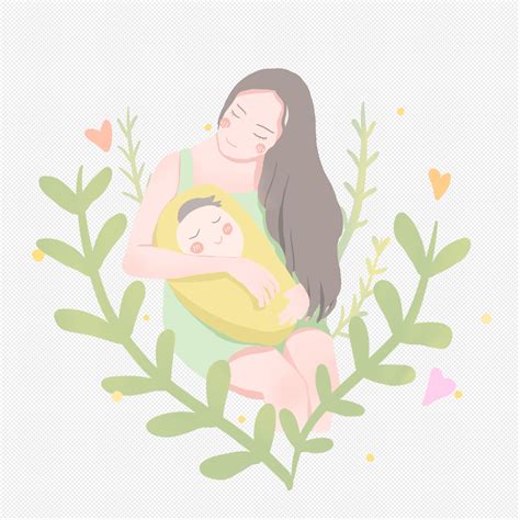 만화 엄마와 아들 사진 Png 일러스트 무료 다운로드 Lovepik