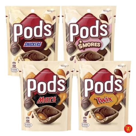 ☎ Pods Snickers Smores Mars Twix Chocolate Bags 160g Lazada Ph