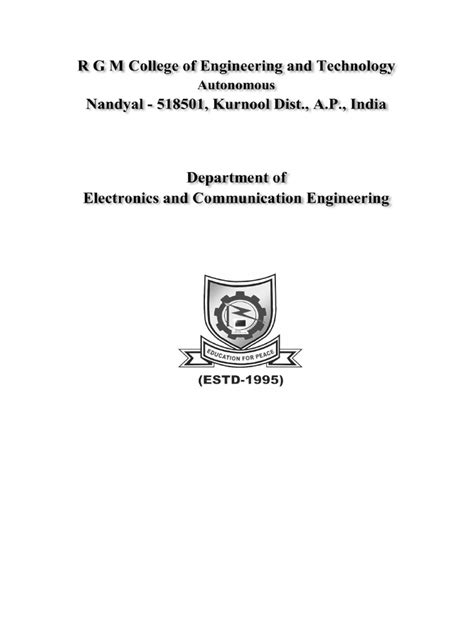 R 20 Ece Syllabus With Subject Code Modified On 15 10 2022 Pdf