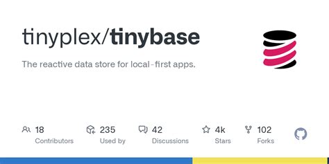 Github Tinyplextinybase The Reactive Data Store For Local‑first Apps