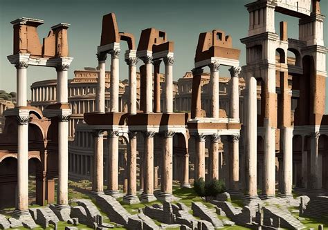 Ancient Rome Generative Ai Illustration Digital Art By Miroslav