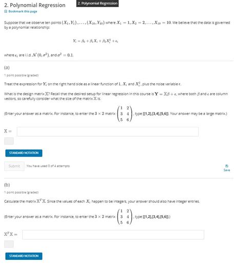 Solved Polynomial Regression Polynomial Regression Chegg