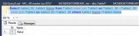 Joining Three Or More Tables In SQL Server 2012