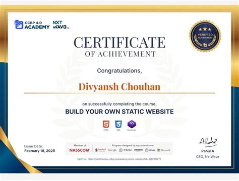 Webdevelopment Staticwebsite Html Css Bootstrap Achievement