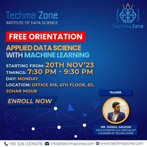 Join Data Science Orientation Session Techma Zone Posted On The