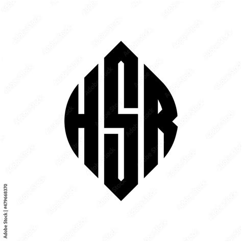 Hsr Circle Letter Logo Design With Circle And Ellipse Shape Hsr Ellipse Letters With