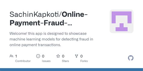 GitHub SachinKapkoti Online Payment Fraud Detection Welcome This App Is Designed To Showcase