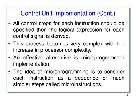 ppt control unit operation and microprogramming chap 16 and 17 of coanda