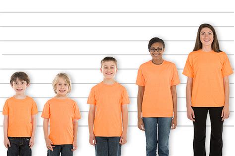CustomInk Com Sizing Line Up For Hanes Youth X Temp T Shirt Youth Sizes