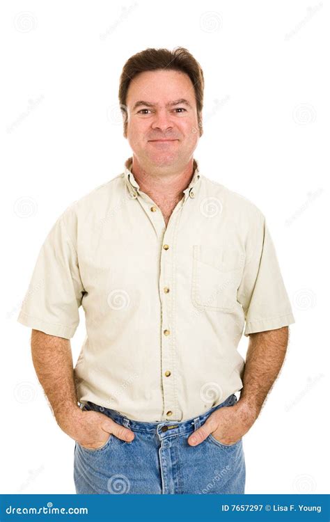 Regular Guy Stock Image Image Of Mature Male Average 7657297