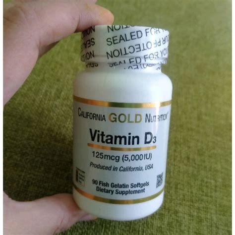 California Gold Nutrition Cgn Vitamin D3 5000 Iu 5000iu 90 Original