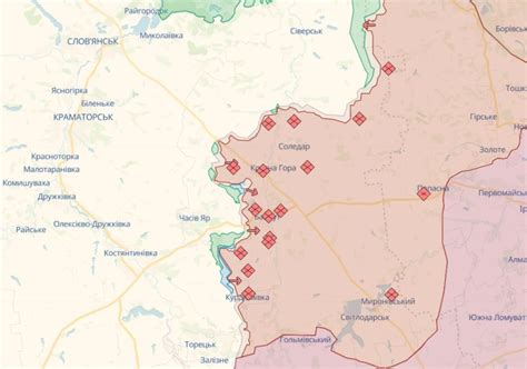 Карта бойових дій в Україні станом на 9 червня 2023 року Chas News