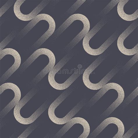 Dynamic Graphic Fashionable Seamless Pattern Vector Dot Work Abstract Background Stock Vector
