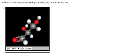 Solved Which Of The Following Structures Is Glyceraldehyde