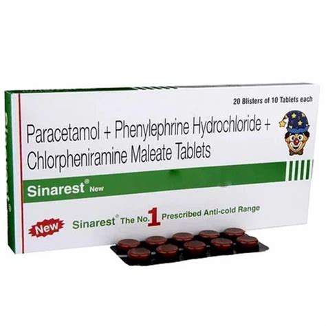 Sinarest New Tab 1x15 At ₹ 250 Stripe New Follihair Tablet In