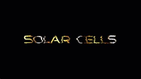 Loop Text Effect Of Solar Cells Glitch Goldent Text 22960198 Stock